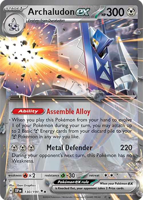 Archaludon ex - 130/191 Surging Sparks – Razor Leaf
